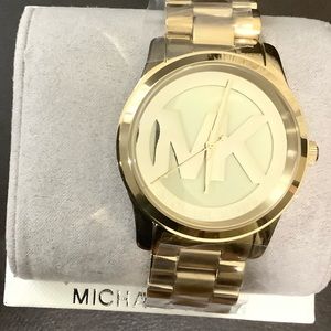 MICHAEL Michael Kors | Accessories | Michael Kors Logo Bracelet Watch ...